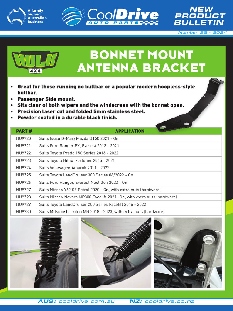 NPB 32 Hulk 4X4 Antenna Mount 2024 - LR | PDF