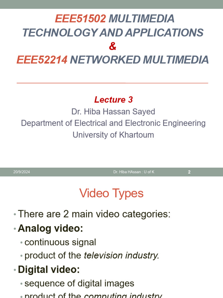 lect_3 | PDF | Hdmi | Sampling (Signal Processing)