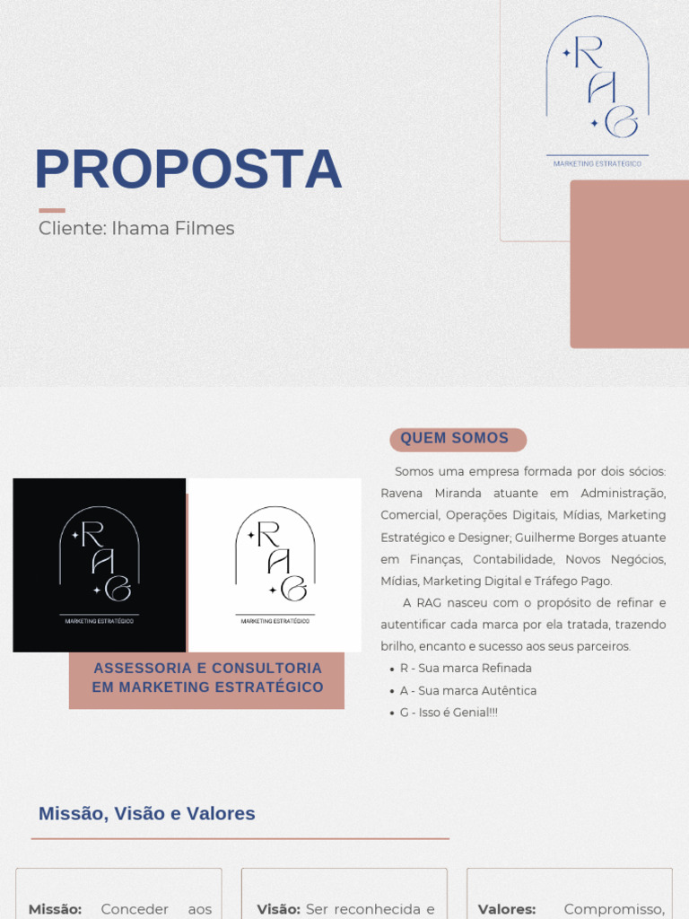 Proposta de Marketing Estratégico RAG | PDF | Marketing | Economias