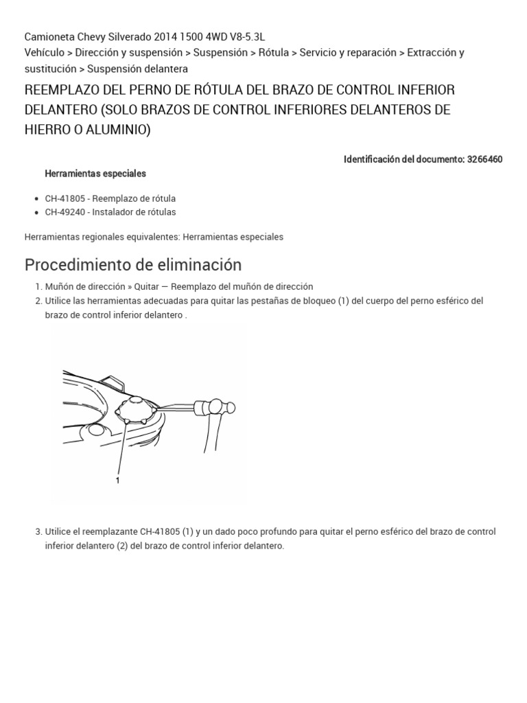 SilveradoFront Lower Control Arm Ball Stud Replacement (Iron or ...