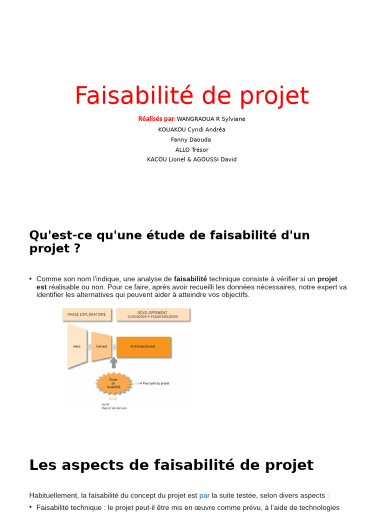 Faisabilité de Projet | PDF | Risque | Planification