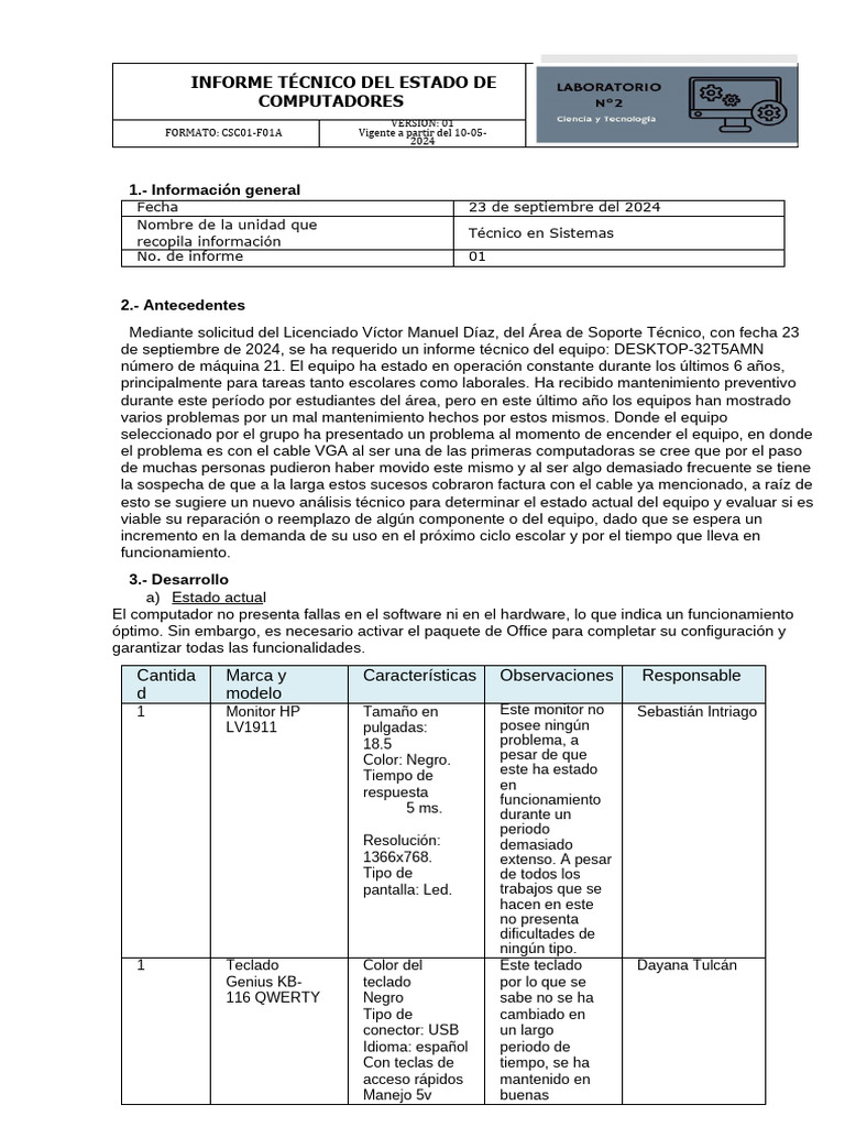 Informe de pc1 | PDF