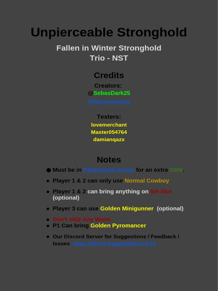 Trio Strategy Guide for TDS Game | PDF