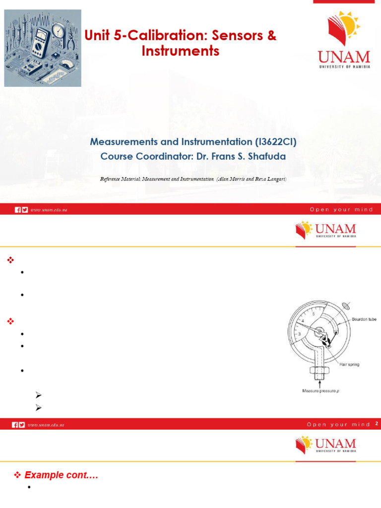 Unit 5-Calibration of Sensors and Instruments | PDF | Calibration | Accuracy And Precision