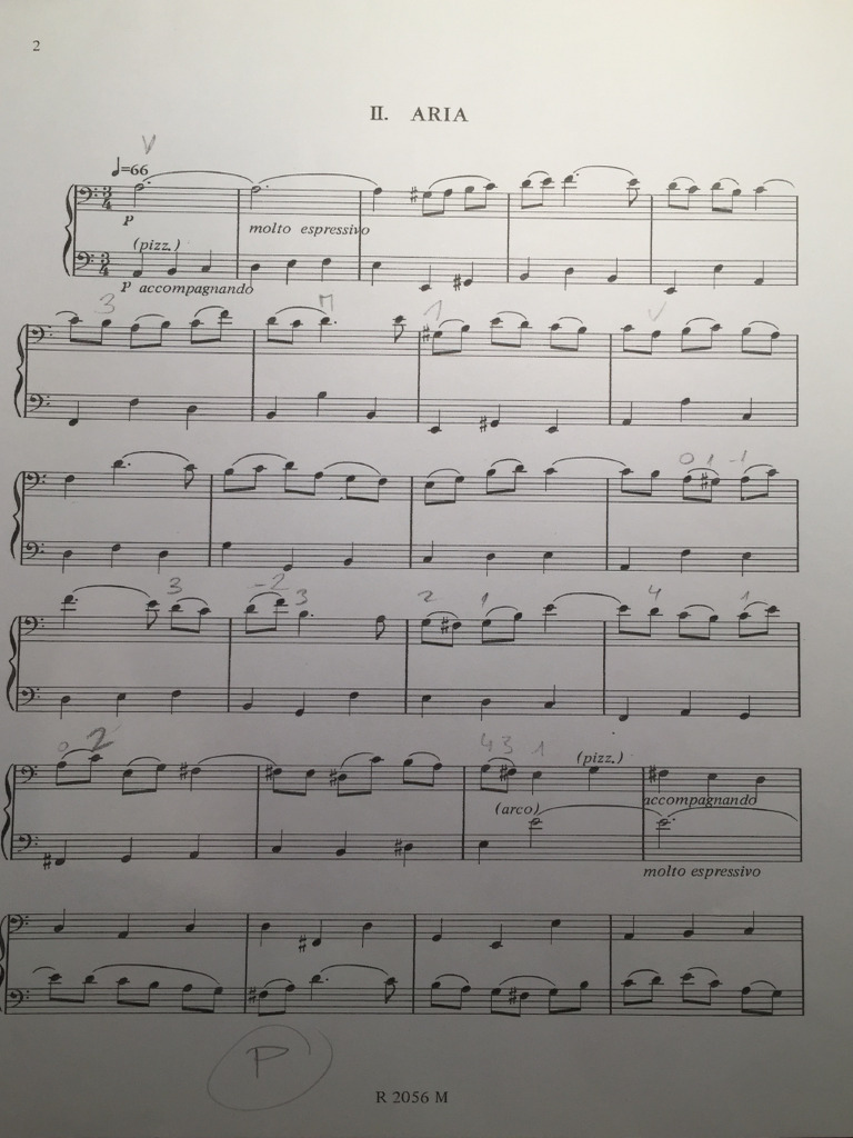 BACH Aria 2 Cellos | PDF