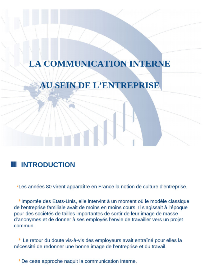 Communication Interne2018 | PDF | la communication | Business