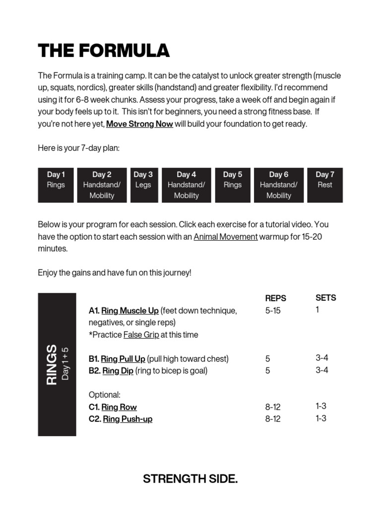The Formula | PDF | Strength Training | Weight Training