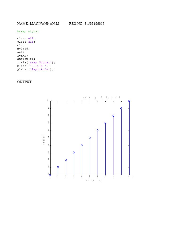 Ramp Signal Visualization in MATLAB | PDF | Teaching Methods ...