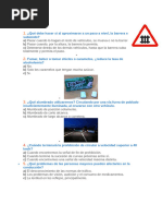 Examen Teorico Intrant Compress | PDF | Tráfico | Licencia de conducir