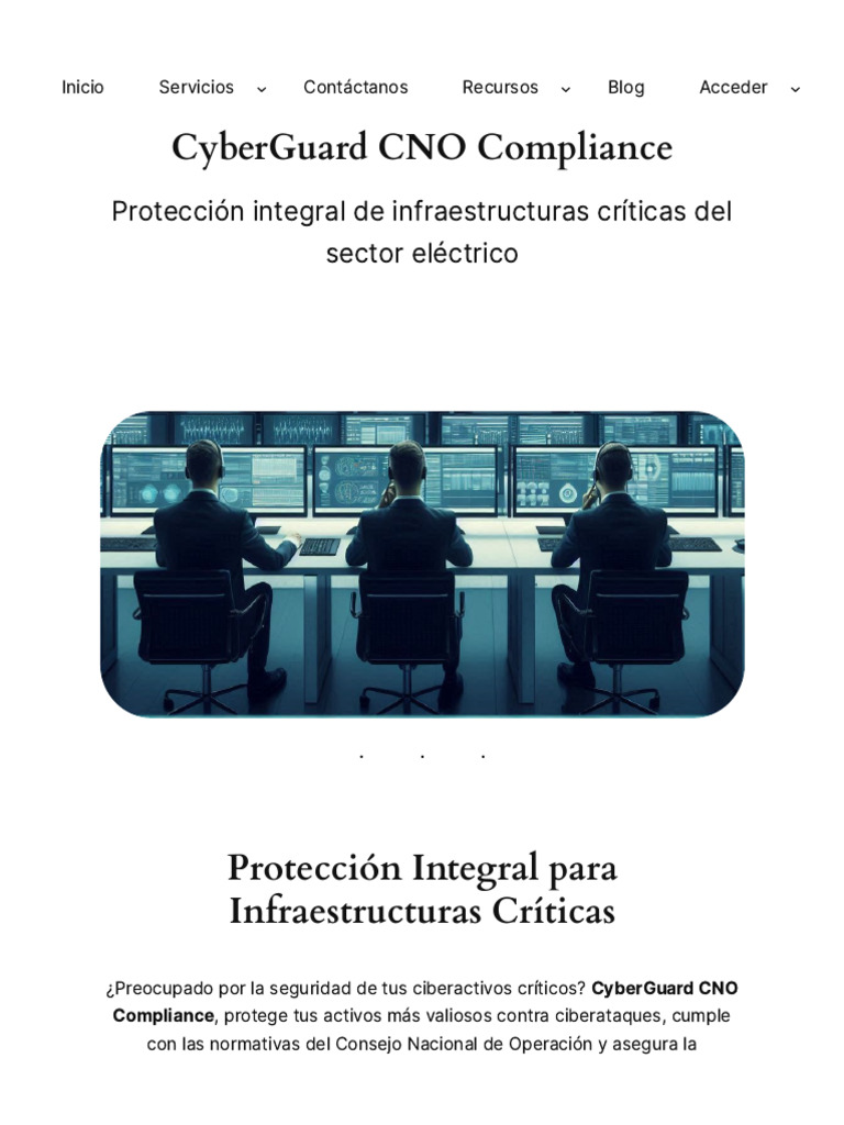 CyberGuard CNO Compliance - Protege Tus Ciberactivos Críticos | PDF ...