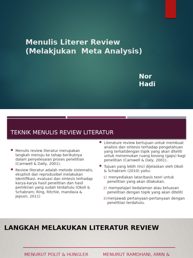Teknik Menulis Review Literer | PDF