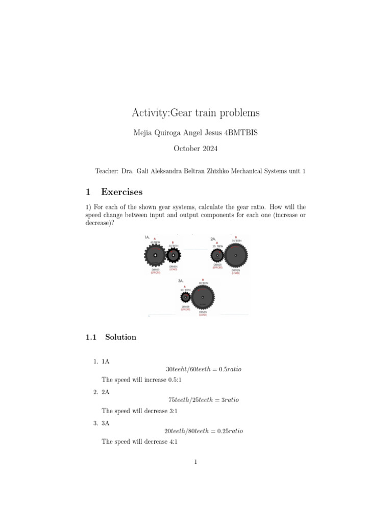 Activity - Gear - Train - Problems-Mejia Quiroga Angel Jesus | PDF ...