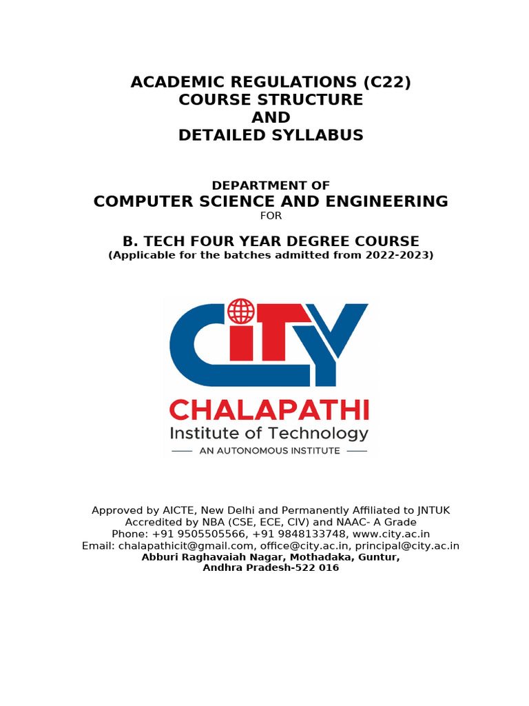 CSE Syllabus-Final-21-09-2022 PDF | PDF | Optics | Waves