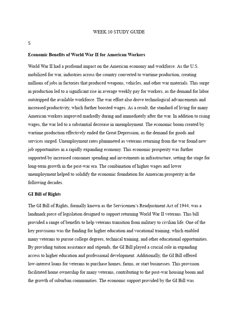 History Study Guide | PDF | Cold War | Marshall Plan