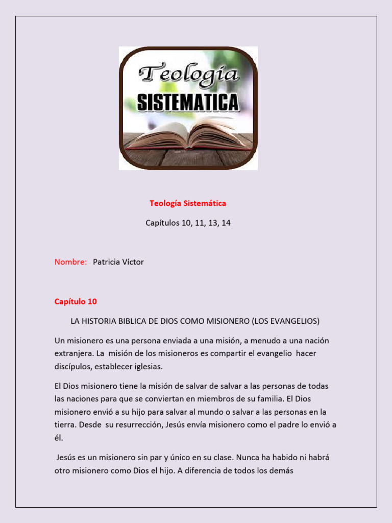 Dios como Misionero en la Biblia | PDF | Misionero | Jesús