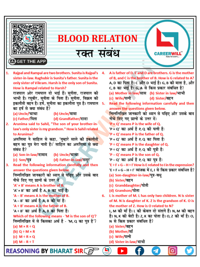 Blood Relation - 383366 - Crwill | PDF | Childhood | Interpersonal ...