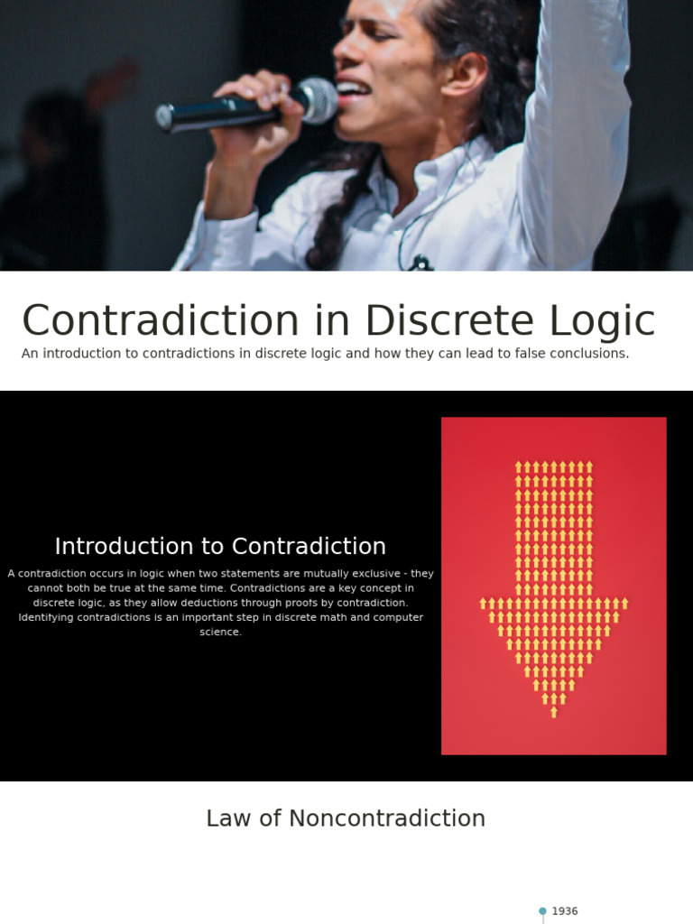 Contradiction in Discrete Logic | PDF | Logic | Contradiction