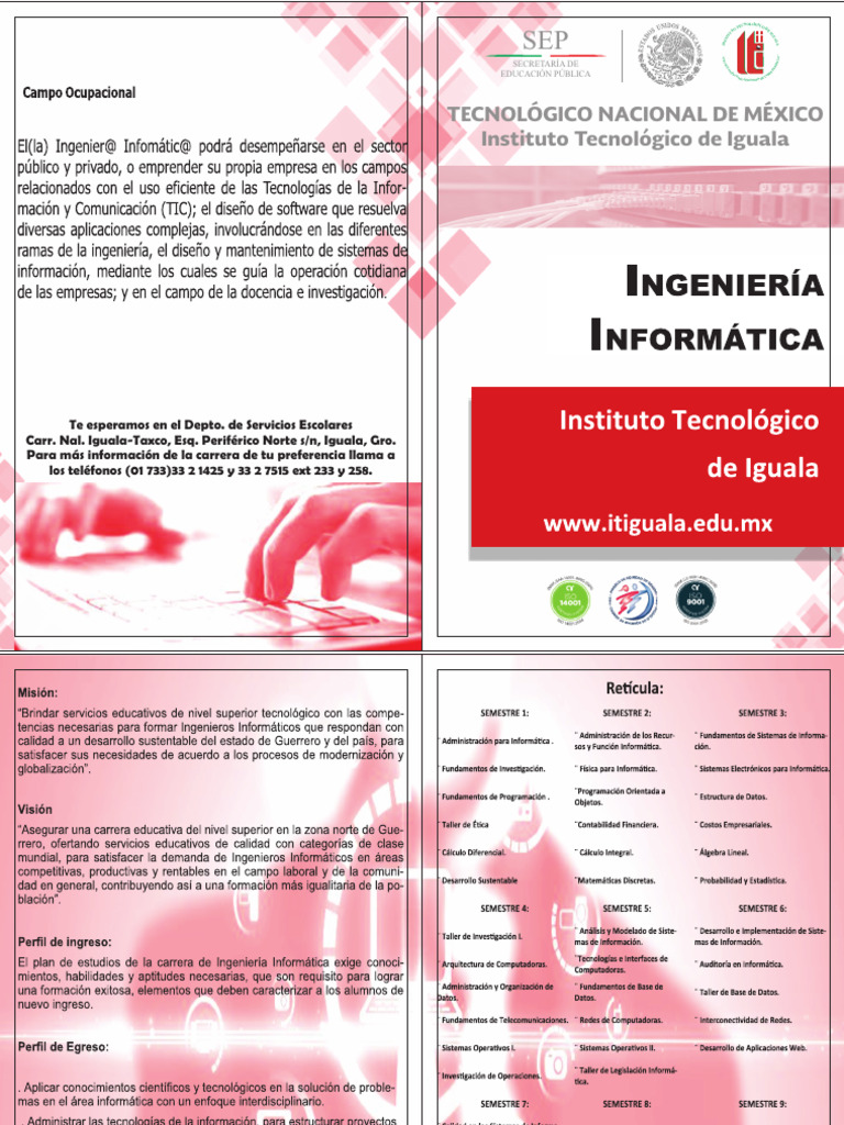 Dipticos Ing. Informatica | PDF