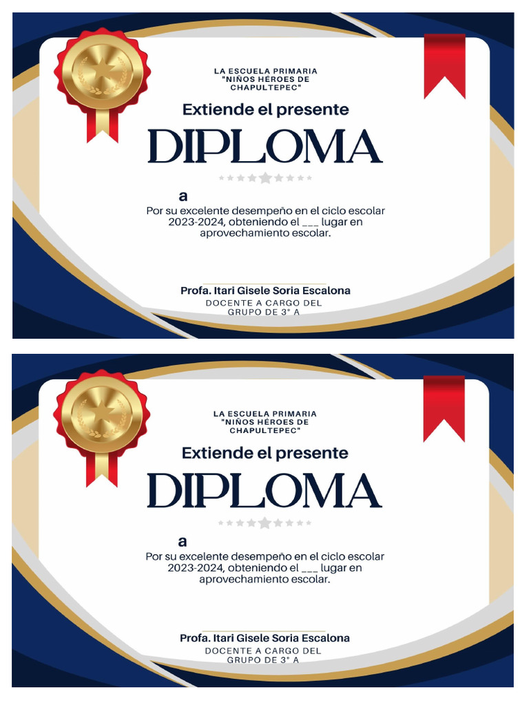 Diploma Cuarto Grado | PDF