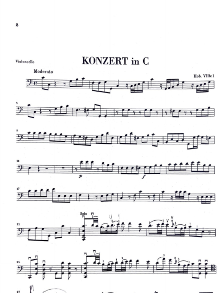 Haydn em Dó - 1 Mov | PDF