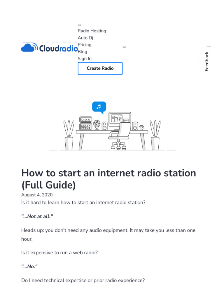 How To Start An Internet Radio Station (Full Guide) - Services CloudRadio | PDF | Microphone ...
