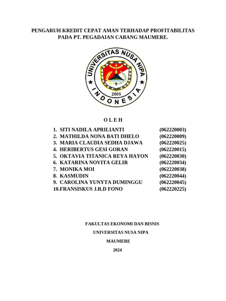 Proposal Metopen Kelompok Keuangan | PDF