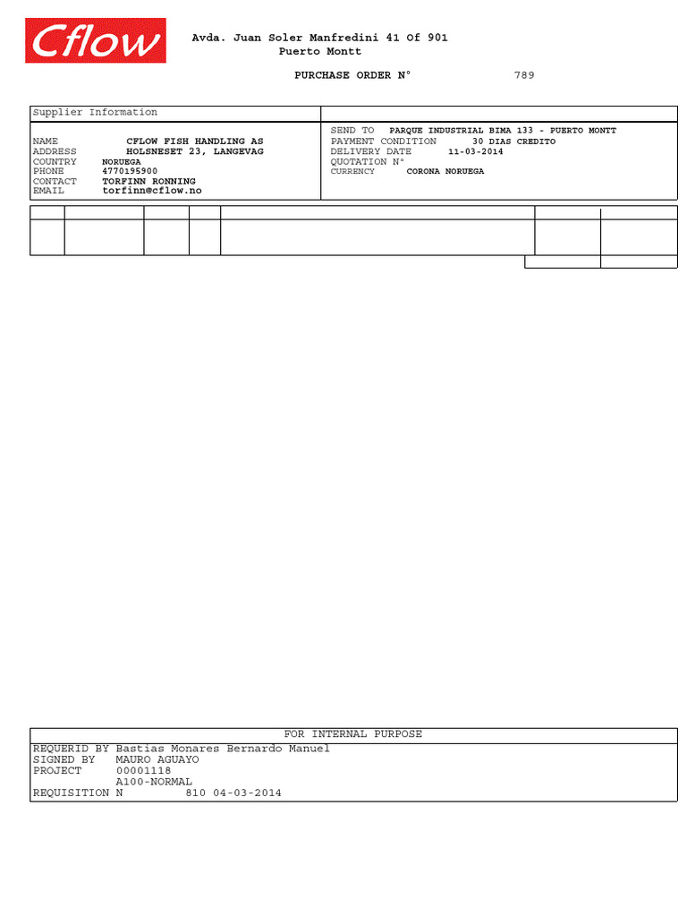 Cflow Fish Handling 789 | PDF