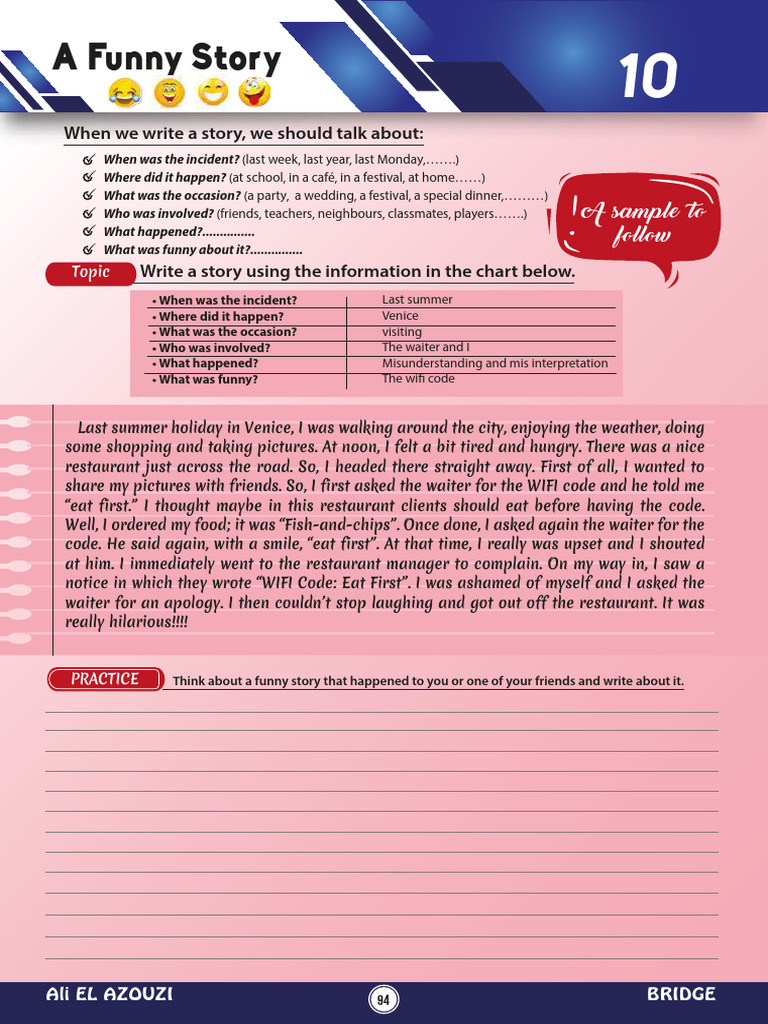 A Funny Story Summary and Practice 1 | PDF | Mystery, Thriller & Crime ...