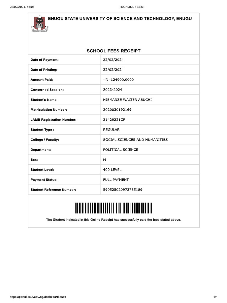 Walter Fees | PDF