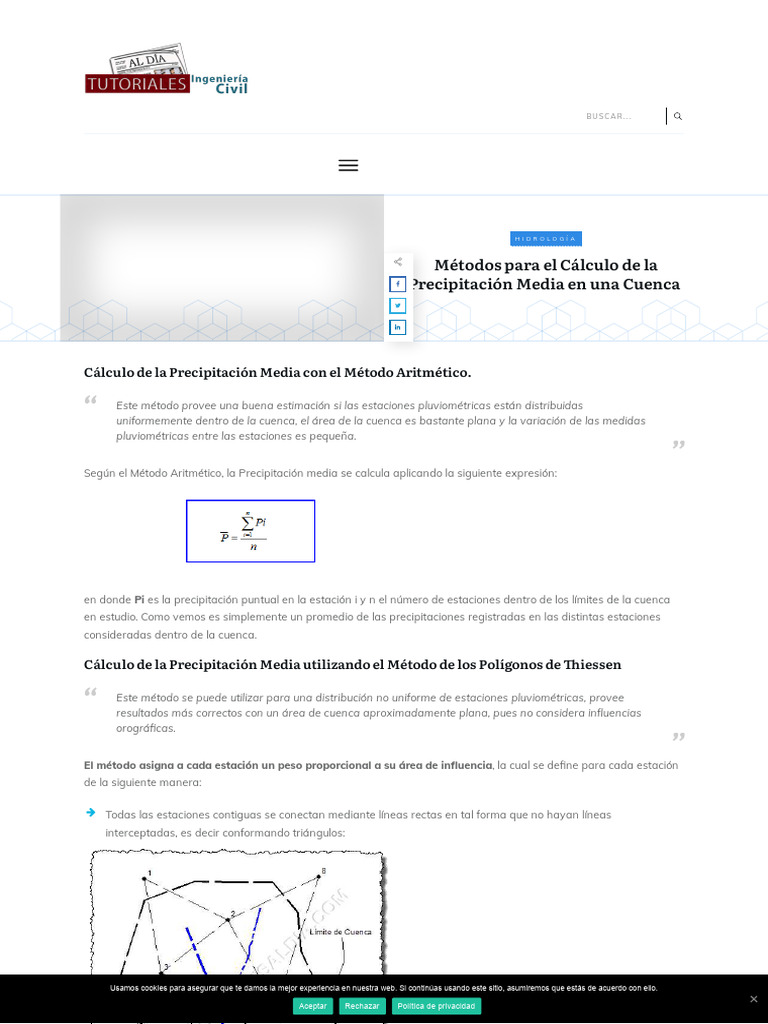 Polígonos de Thiesen | PDF | Precipitación | Cookie HTTP