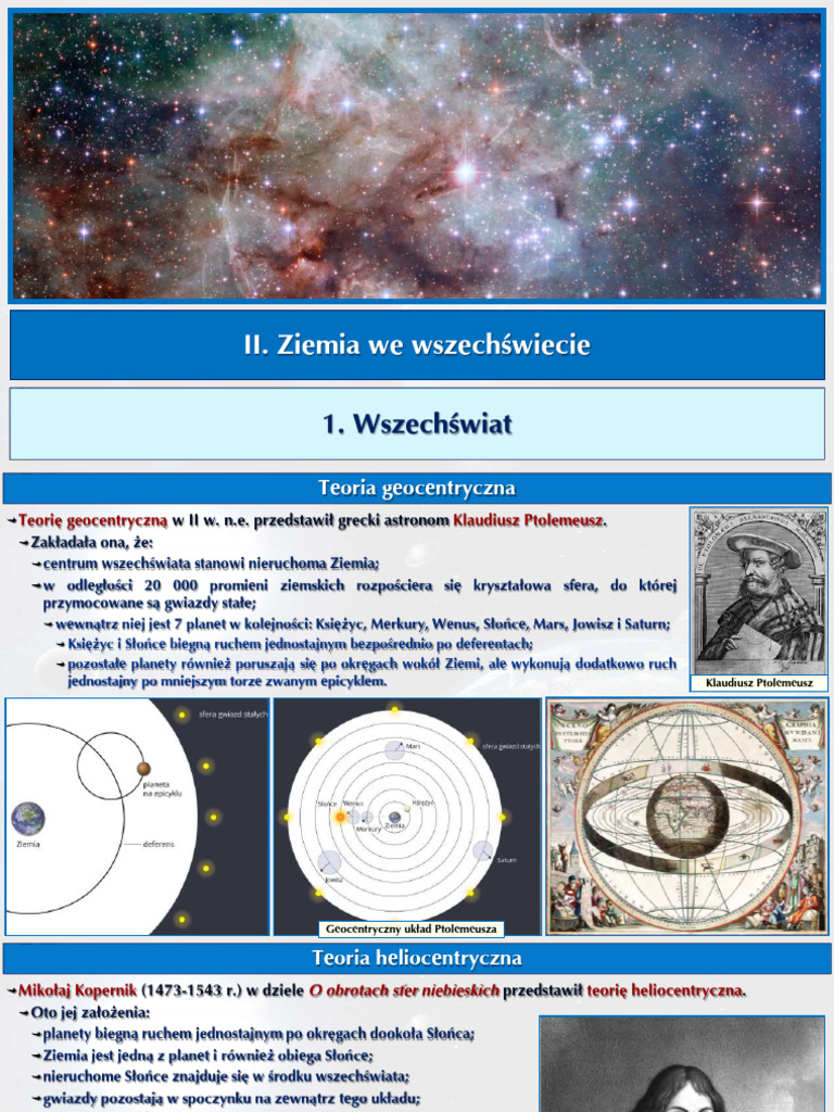 II. Ziemia We Wszechświecie | PDF