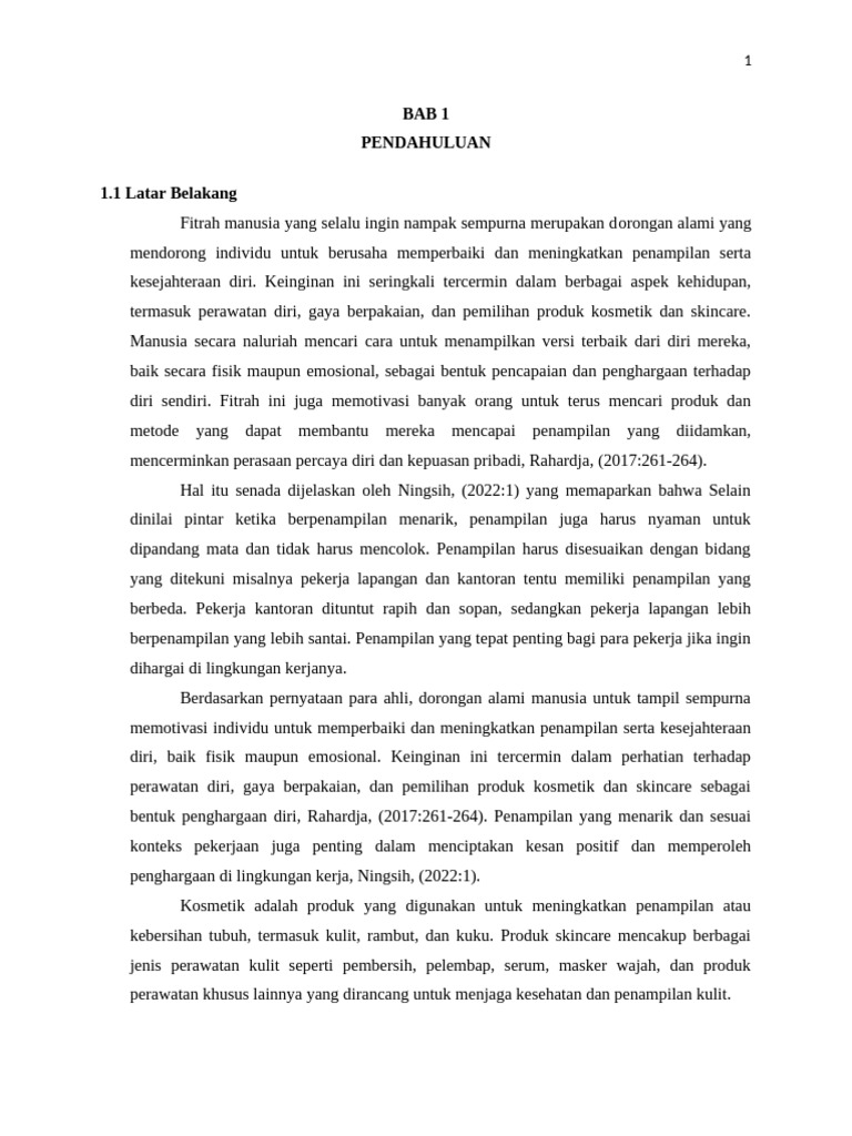 BAB 1 Fiks Terbaru | PDF | Kesehatan Holistik
