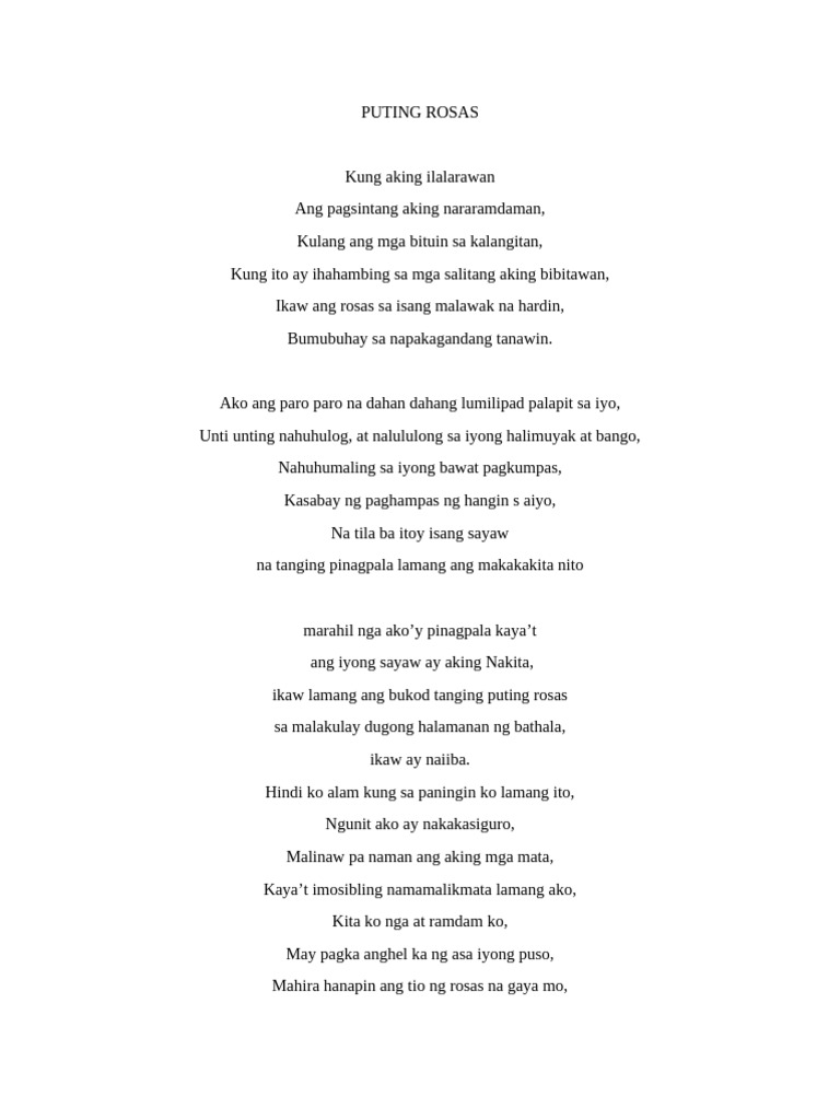 Puting Rosas | PDF