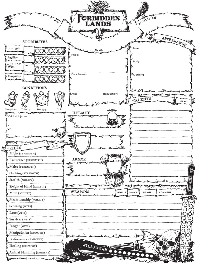 Character Sheet - Gar | PDF