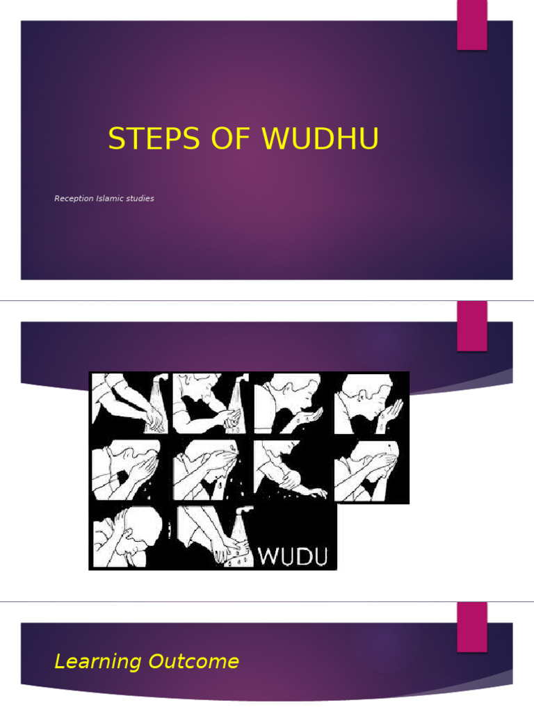 Steps of Wudhu 1 | PDF | Language Arts & Discipline | Self-Improvement