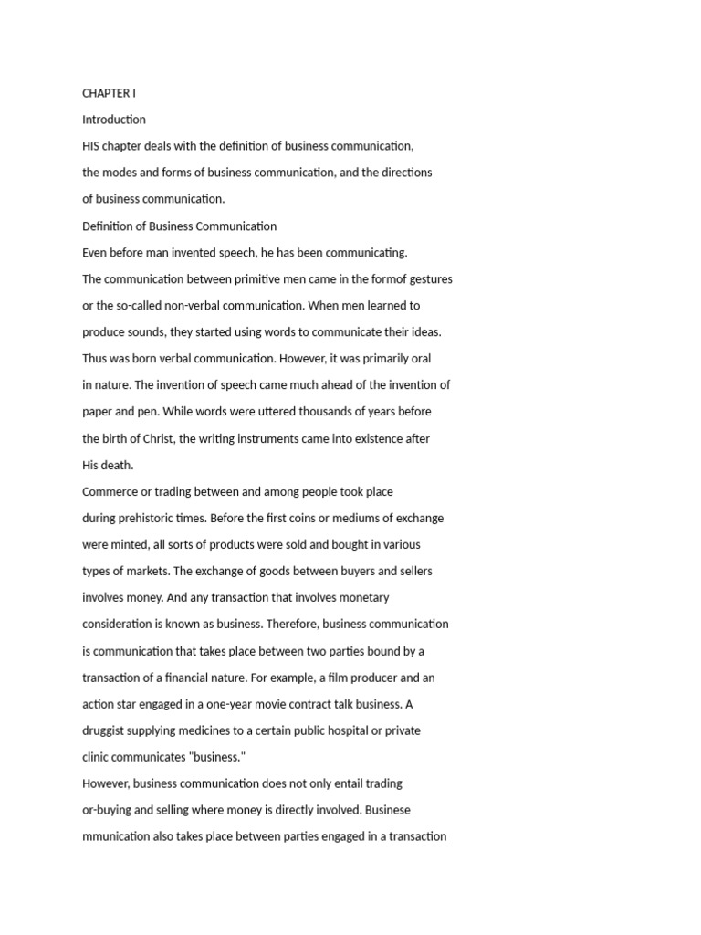 Business Communication Pdf Communication Hierarchy