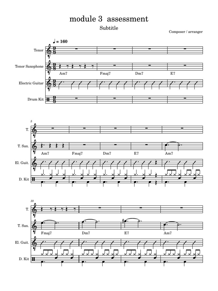 module 3 assessment | PDF | Musical Instruments | Saxophone
