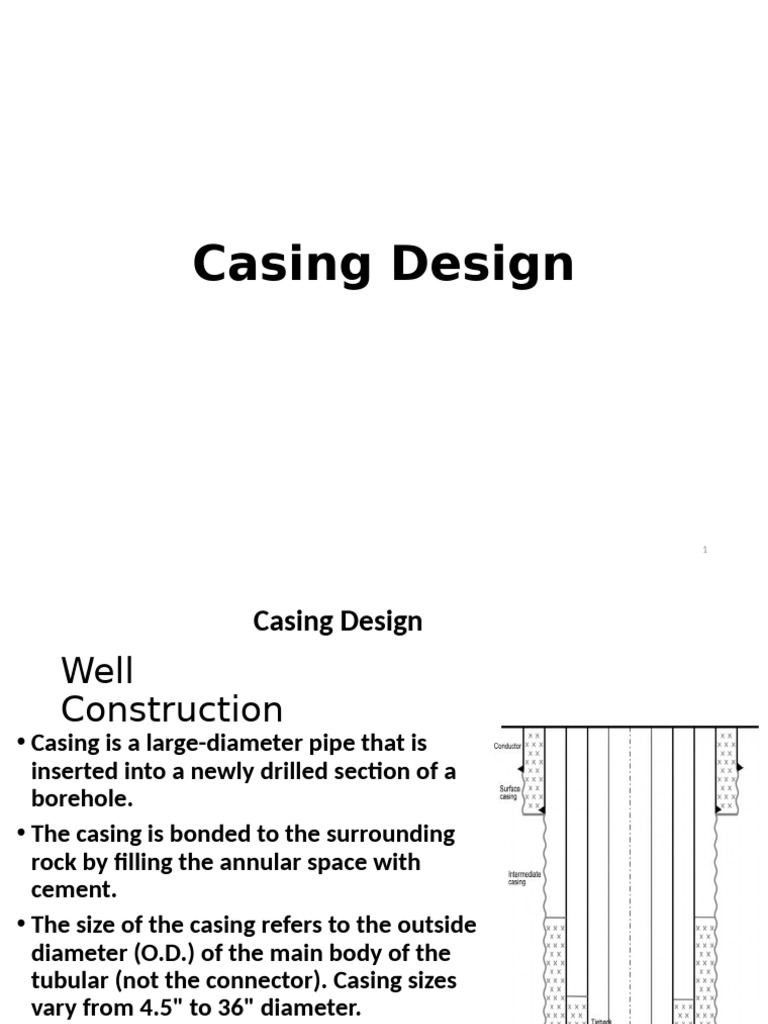 Casing Design | PDF | Casing (Borehole) | Pipe (Fluid Conveyance)
