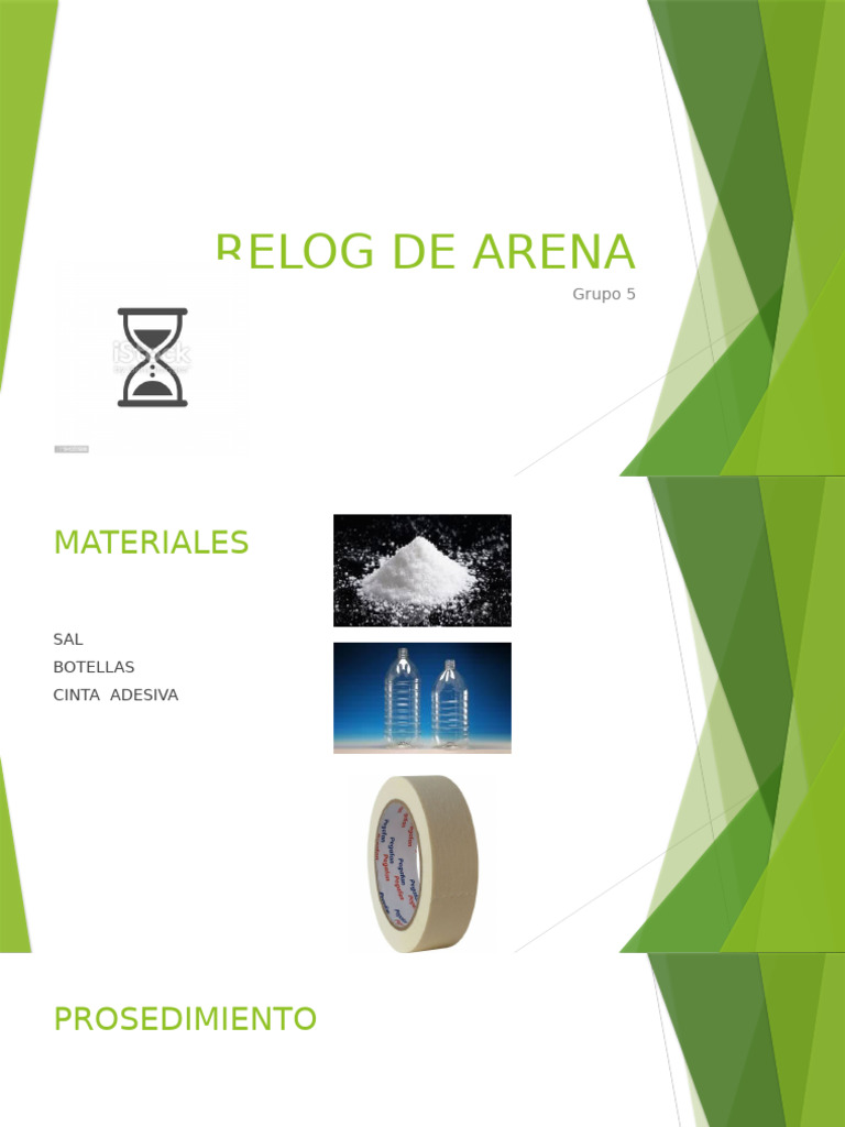Cómo Hacer un Reloj de Arena Casero | PDF | Cocina, comidas y vino