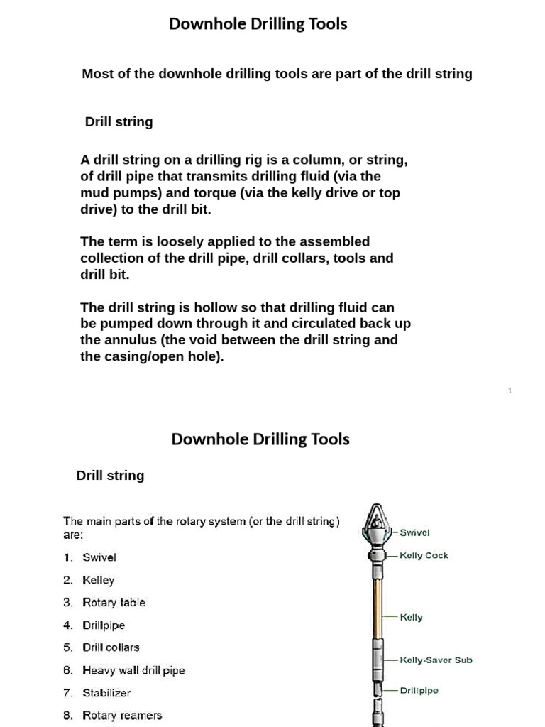 Drill String Components & Functions | PDF | Mechanical Engineering