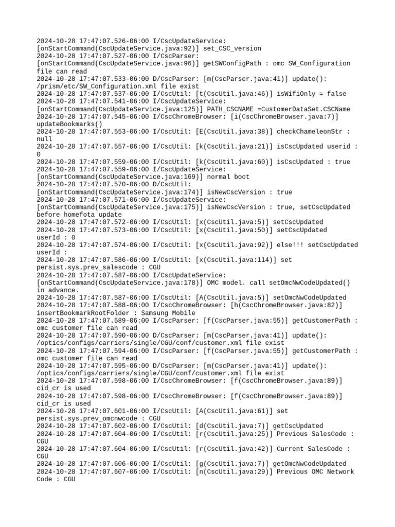Home Fota Update Log | PDF | Computer Science | Computing