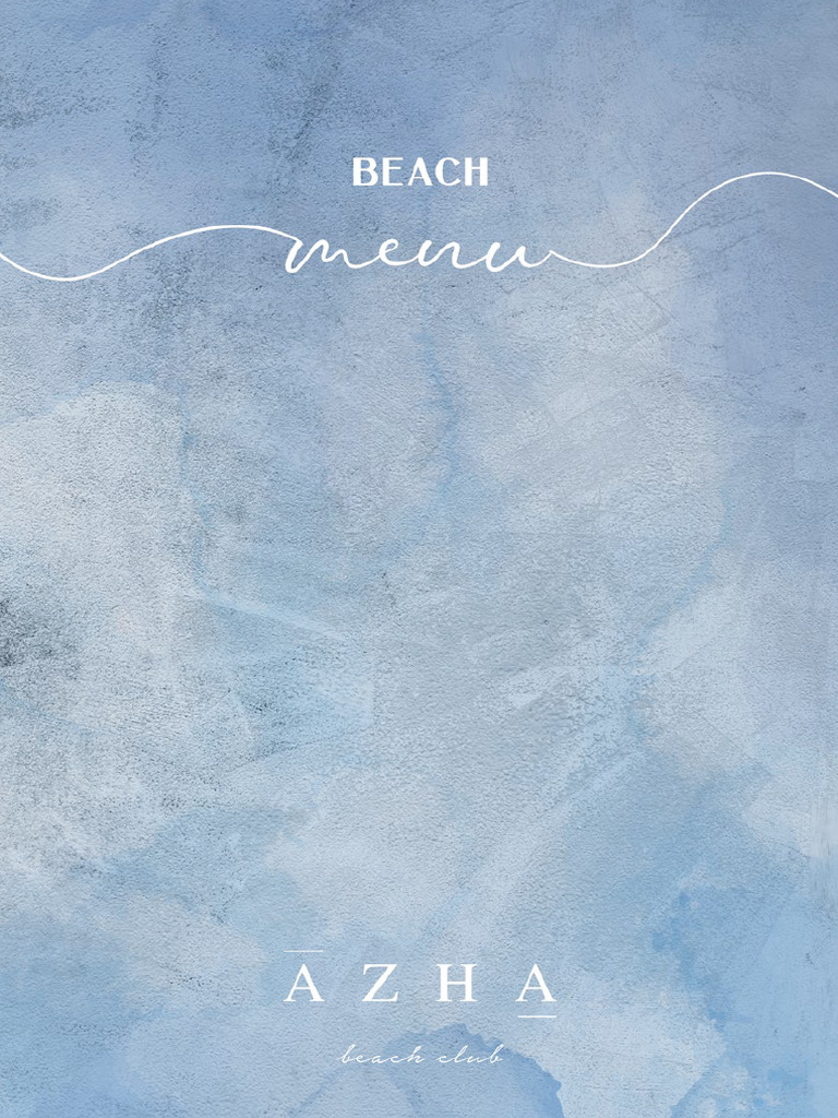Azha-Beach Menu | PDF