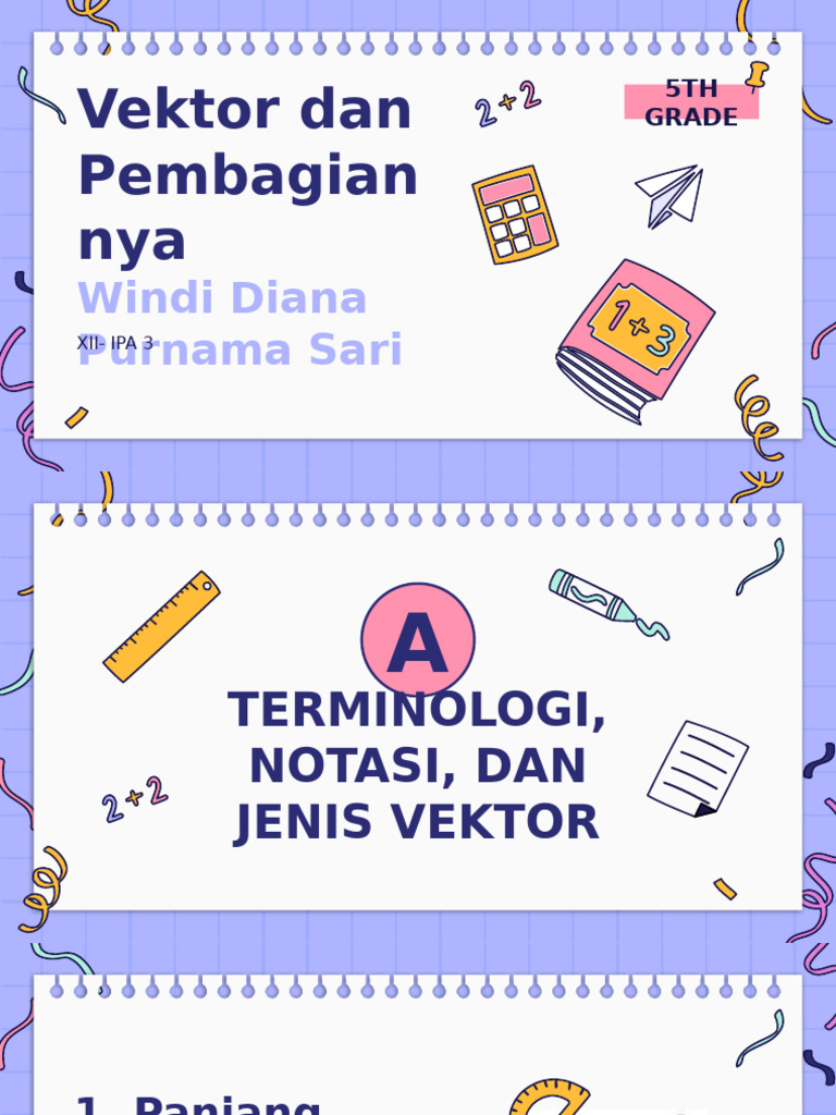 Vektor Dan Pembagiannya - Windi | PDF | Metode & Bahan Ajar