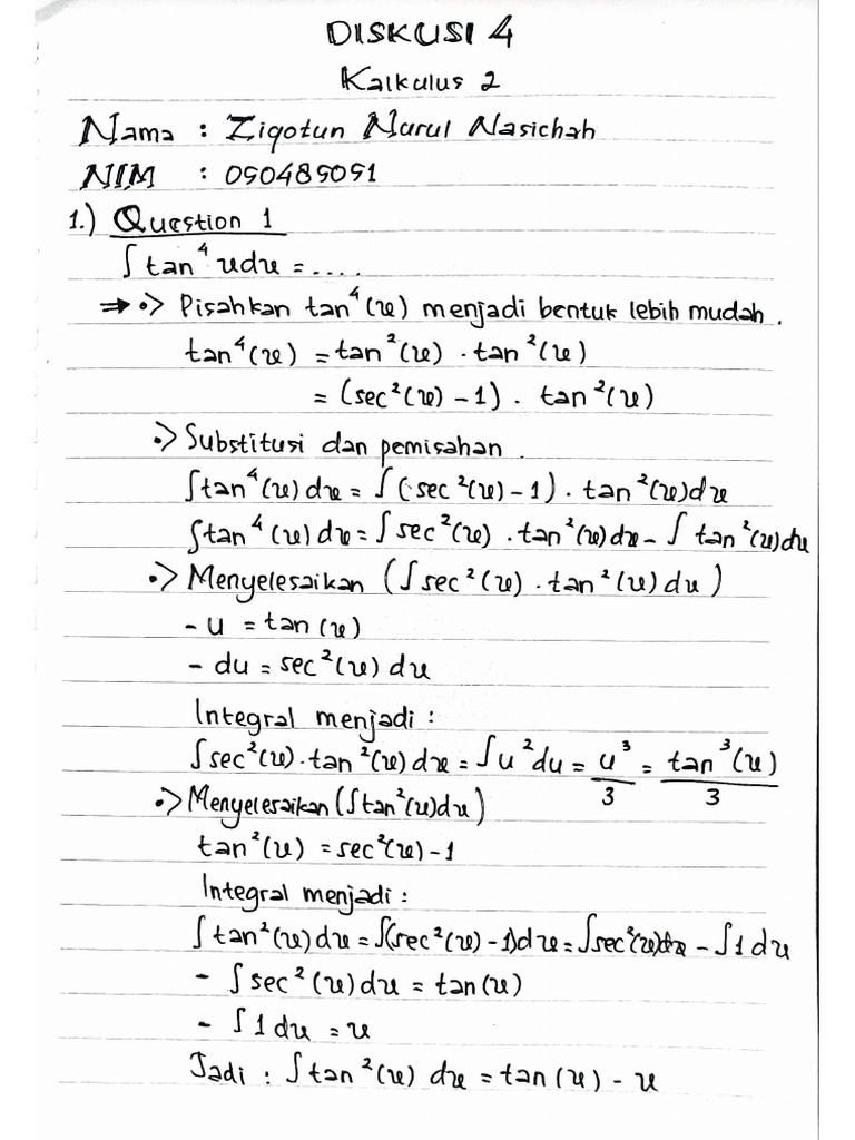 Diskusi 4 - Kalkulus 2 | PDF