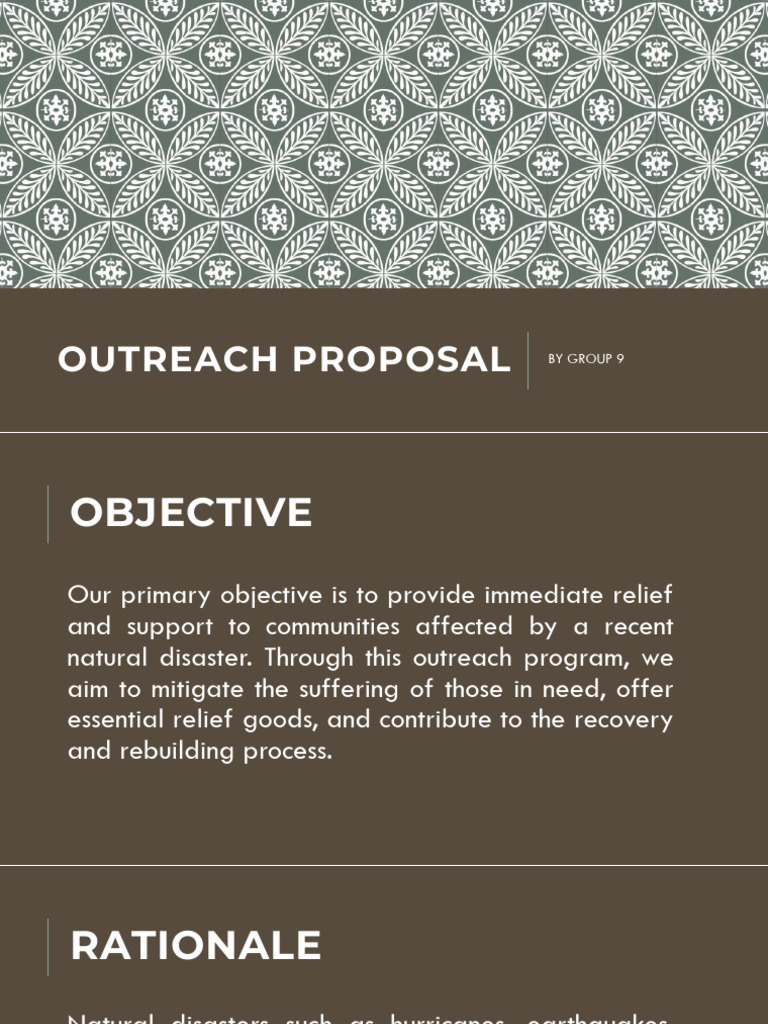 Outreach Proposal | PDF | Wellness