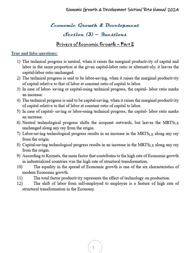Section 3 (1) | PDF | Economic Growth | Business Economics