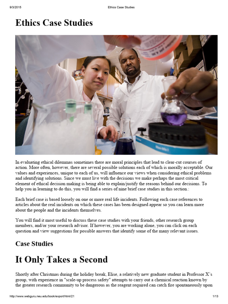 Ethics Case Studies-1 | PDF | Plagiarism