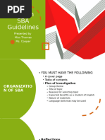 English Sba Oral Presentation | PDF | Language Arts & Discipline