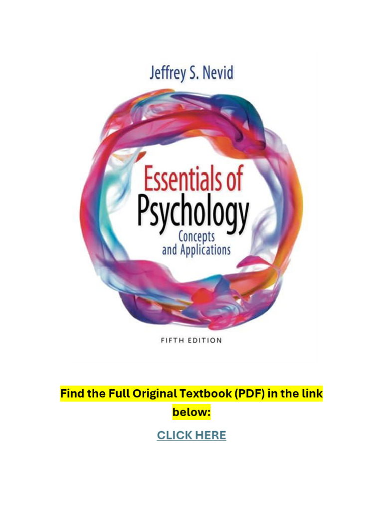 Essentials of Psychology Concepts and Applications 5th Edition Textbook ...