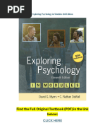 Exploring Psychology 11th Edition PDF | PDF | Psychology | Psychotherapy